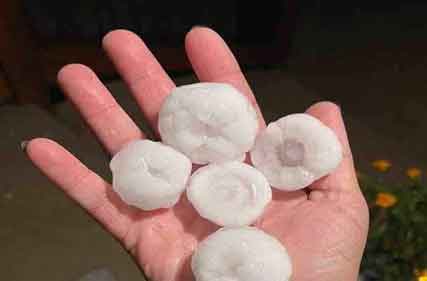 Hail prone days have increased by 40 per cent across heavily populated ...
